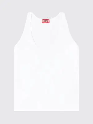 DIESEL® Organic Cotton Jersey Racerback Tank Top - White