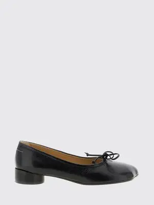 MAISON MARGIELA Anatomic Tabi Leather Ballerina Flats - Black