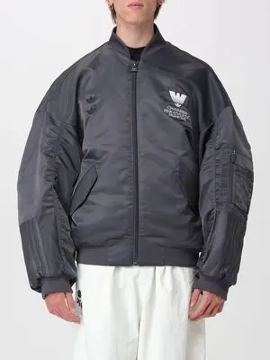 ADIDAS ORIGINALS Willy Chavarria X Padded Recycled Tech Fabric Bomber Jacket - Grey
