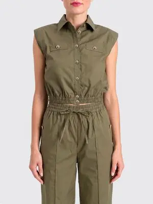 TWINSET Sleeveless Cotton Shirt - Green