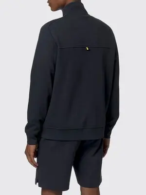 K-WAY Cotton Zip-up Sweatshirt With High Neck And Contrast Logo