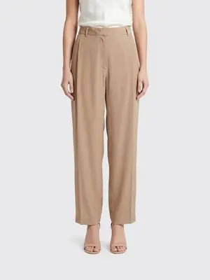 Fabiana Filippi Viscose Straight Leg Trousers - Beige