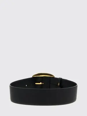 Dolce & Gabbana Wide Belt With Gold Tone Buckle