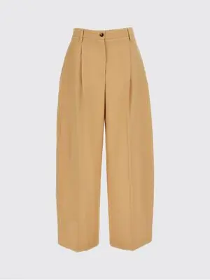 Alberto Biani High-waisted Tailored Flared Cotton Trousers