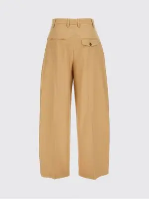 Alberto Biani High-waisted Tailored Flared Cotton Trousers