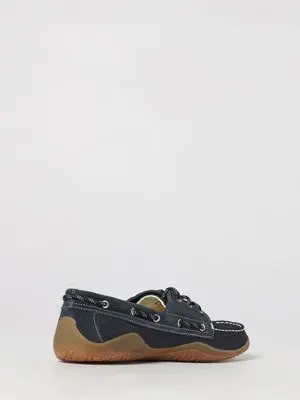 MURPHY&NYE Suede And Nylon Boat Shoes With Embroidered Logo - Blue