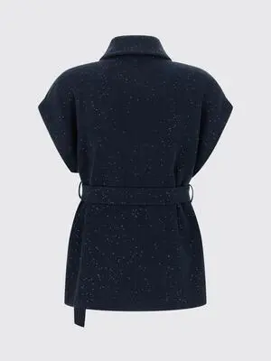 Brunello Cucinelli Double-breasted Cotton Blend Cardigan With Sequins
