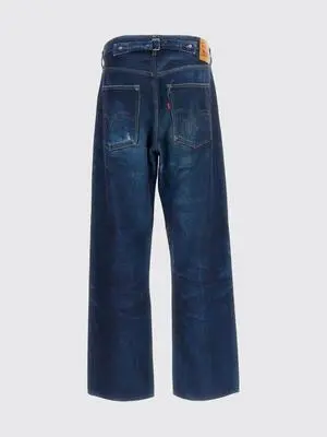 JUNYA WATANABE X LEVI'S Straight Fit Linen Blend Denim Jeans