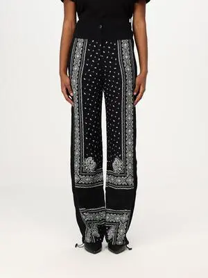 Pinko Wide Leg Bandana Print Trousers