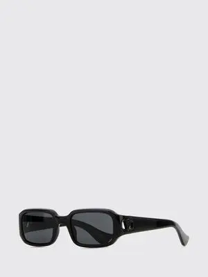 Valentino Garavani Square Acetate Sunglasses With Ruthenium Finishing - Black
