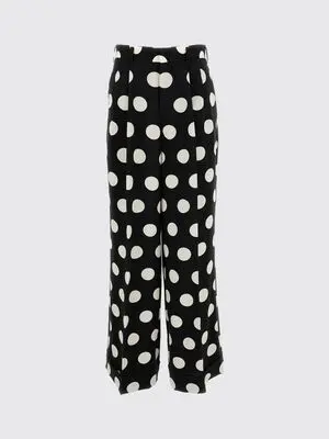 Junya Watanabe High-waisted Polka Dot Crêpe Wide-leg Pants