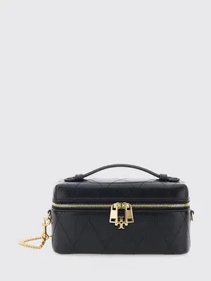 Tory Burch Quilted Vanity Case With Chain Strap - Black