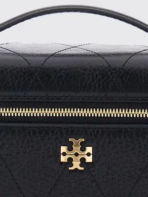 Tory Burch Quilted Vanity Case With Chain Strap - Black