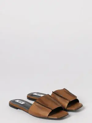 Moschino Aged Leather Mules