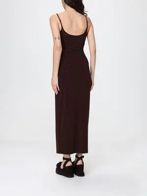 MC2 SAINT BARTH Jersey Midi Dress With Rhinestones