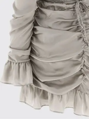 ROTATE BY BIRGER CHRISTENSEN Ruched Dress With Bow Detail