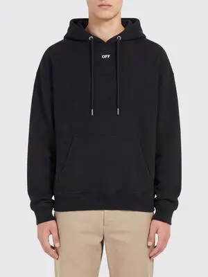 Off-White Arrow Cotton Hoodie - Black