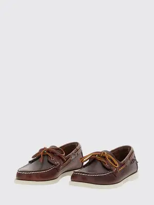 SEBAGO Portland Waxed Leather Boat Loafers - Burnt