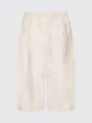 LEMAIRE Knee-length Cotton Cargo Shorts With Drawstring - Grey