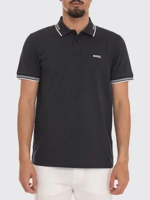 BOSS Cotton Polo With Logo - Blue 2