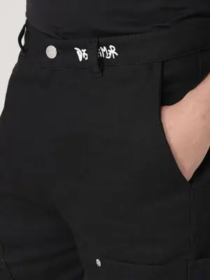 DISCLAIMER Cargo Shorts With Button Detailing