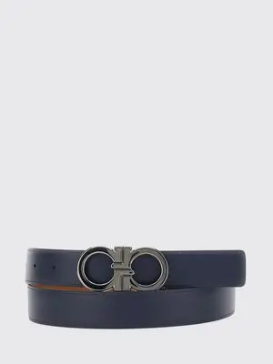 FERRAGAMO Gancini Buckle Leather Belt