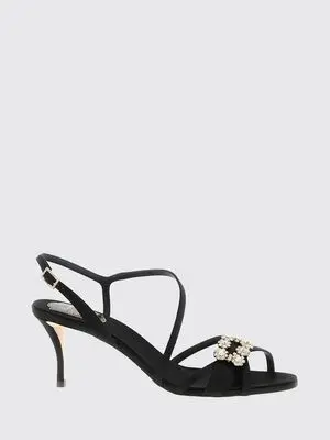ROGER VIVIER Embellished Heeled Sandals - Black
