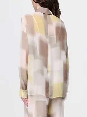 Armani Exchange Sheer Printed Button-up Shirt