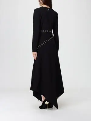 Just Cavalli Long Sleeve Asymmetrical Hem Dress