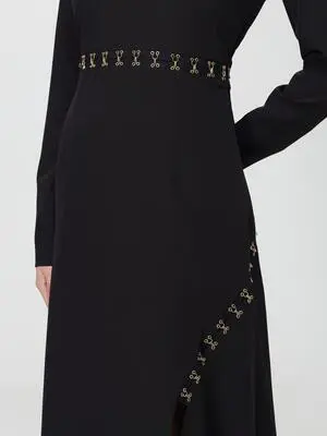 Just Cavalli Long Sleeve Asymmetrical Hem Dress