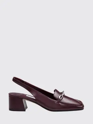 JIMMY CHOO Diamond Tilda Leather Slingbacks With Horsebit Low Heel - Biscuit
