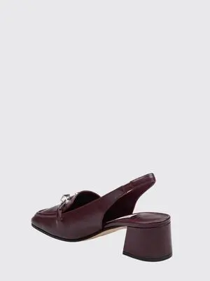 JIMMY CHOO Diamond Tilda Leather Slingbacks With Horsebit Low Heel - Biscuit