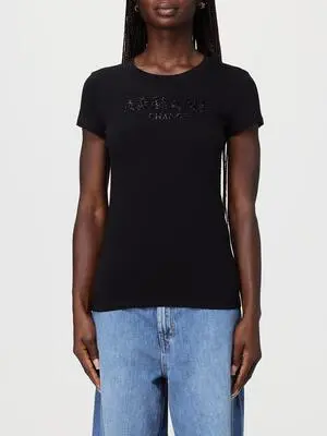 Armani Exchange Embellished Logo T-shirt - Black