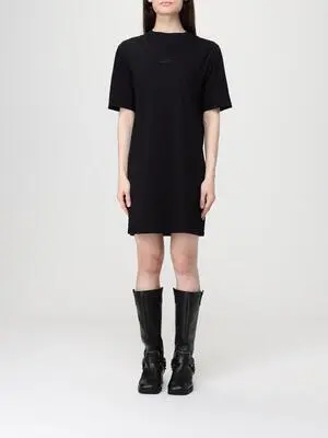 Armani Exchange Short Sleeve T-shirt Dress - Black
