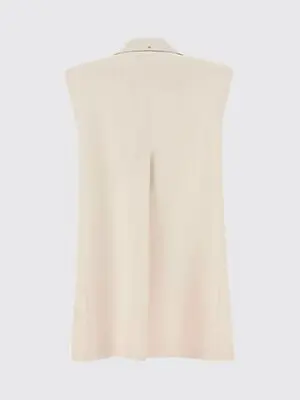 Sportmax Campale Stretch Crepe Vest - Ivory