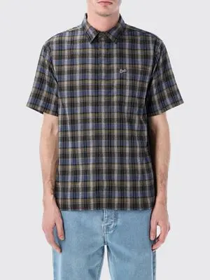 ERL Check Cotton Blend Shirt - Grey
