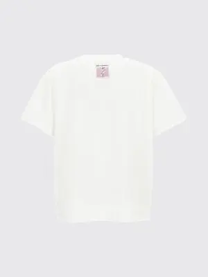 DES_PHEMMES Cotton T-shirt With Crystal Appliqués And Dropped Shoulders