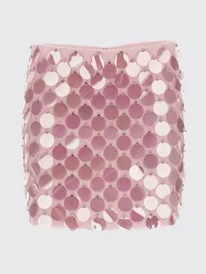 DES_PHEMMES Embellished Cotton Pencil Mini Skirt