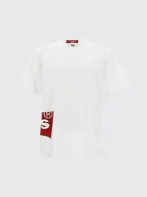 Junya Watanabe Contrast Logo Cotton T-shirt With Dropped Shoulders