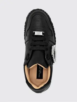 Philipp Plein Embellished Low-top Leather Trainers