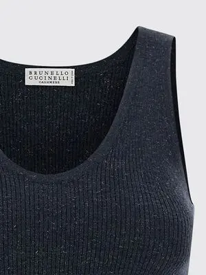 Brunello Cucinelli Off-the-shoulder Knit Top In Cashmere Blend