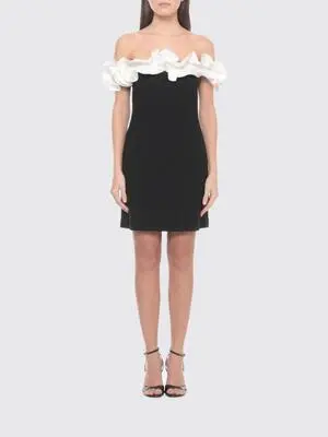 ROTATE BY BIRGER CHRISTENSEN Off-shoulder Ruffled Mini Dress - Black