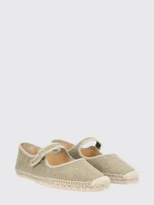 CastaÑer Padua Mary Jane Canvas Espadrilles With Low Heel - Green