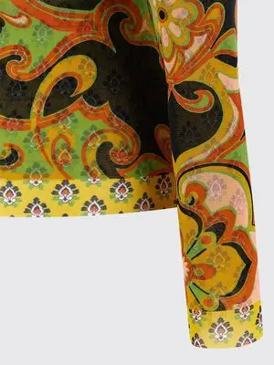 Etro Technical Fabric Top With Ethnic Print