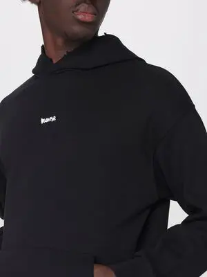 DISCLAIMER Cotton Hoodie With Kangaroo Pocket And Logo - Black
