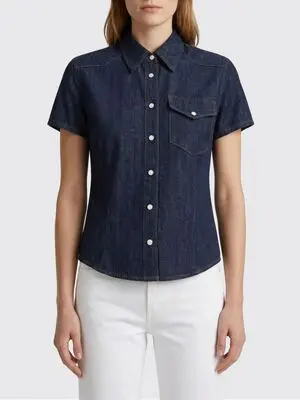 Khaite Short-sleeve Denim Shirt