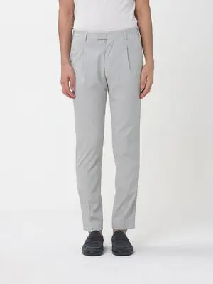 PT TORINO Cotton Blend Stretch Tailored Trousers - Grey