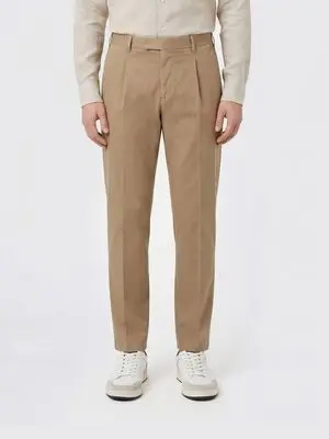 PT TORINO Cotton Blend Stretch Tailored Trousers - Sand
