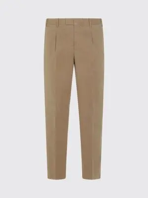 PT TORINO Cotton Blend Stretch Tailored Trousers - Sand