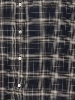 SUNFLOWER Check Linen Blend Shirt